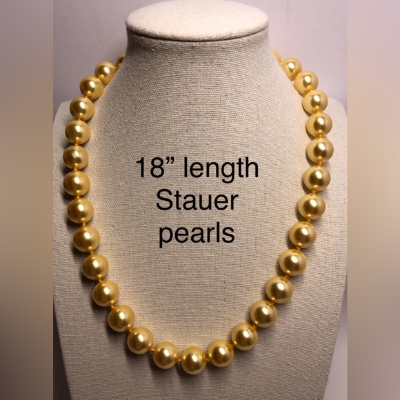 Stauer | Jewelry | Stauer Pacific Gold Cultured Pearl Necklace 8 | Poshmark